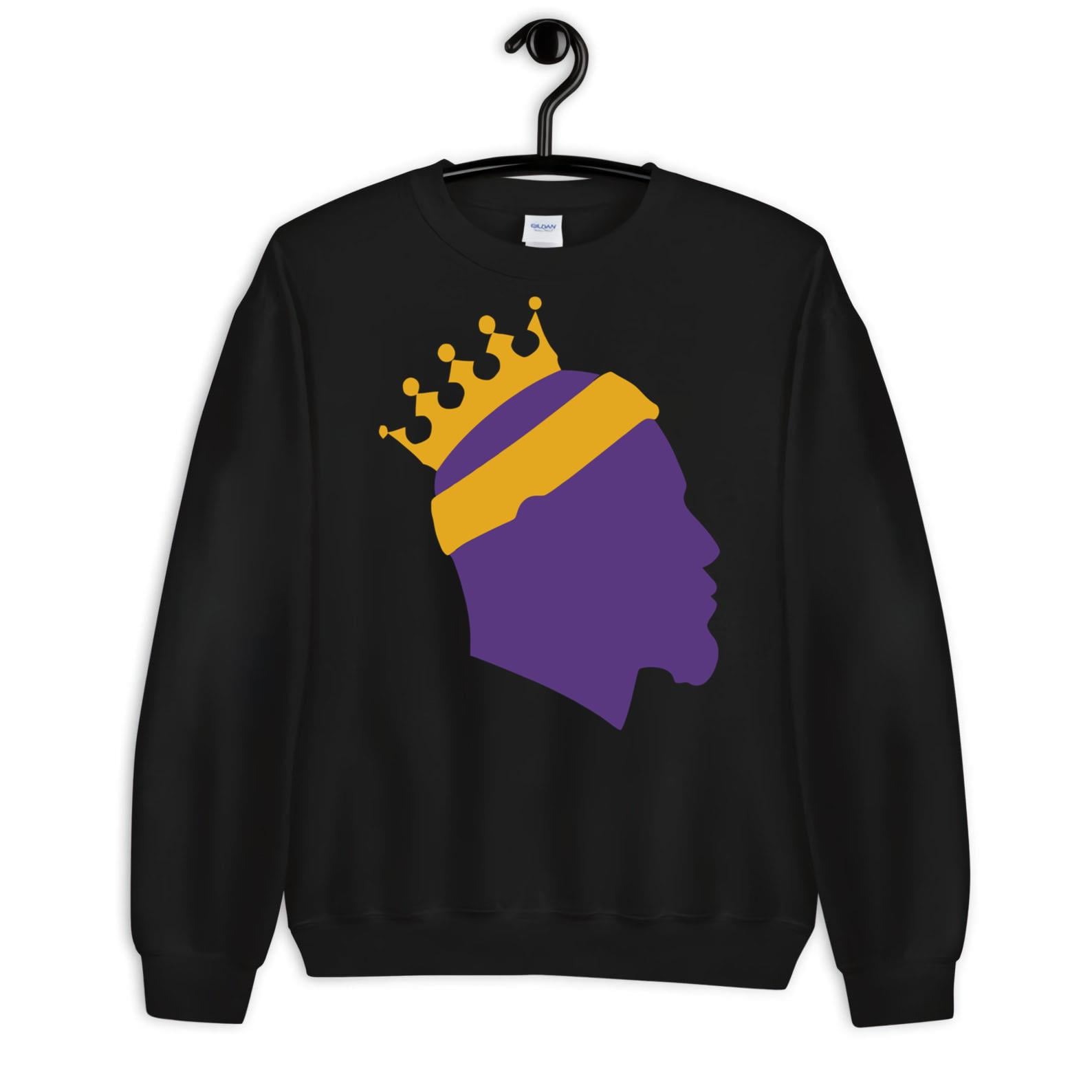 Lebron James Los Angeles LA-BRON Purple & Gold The King Crown Pro ...