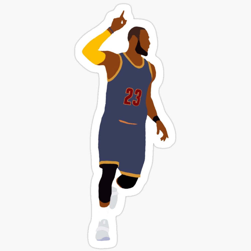 Lebron James Passes Michael Jor.Dan In Playoff Scoring Sticker Phone ...