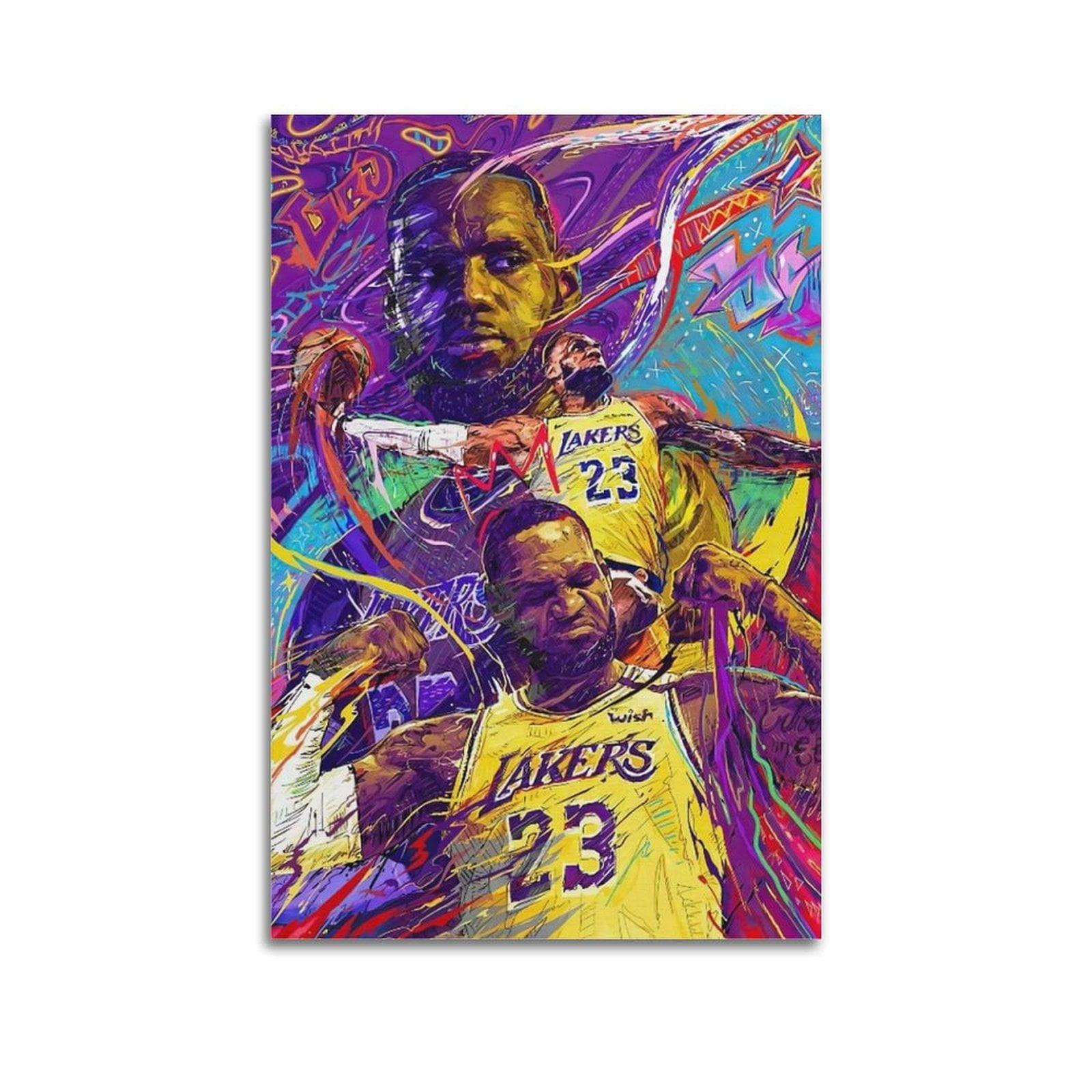 Lebron James Poster Basketball Sports Poster Anime Star Music Picture ...