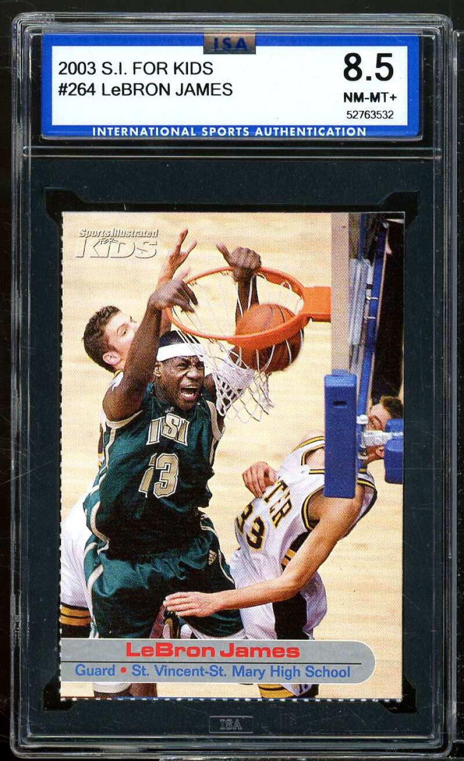 Lebron James Rookie Card 2003 S.I. For Kids #264 - Walmart.com