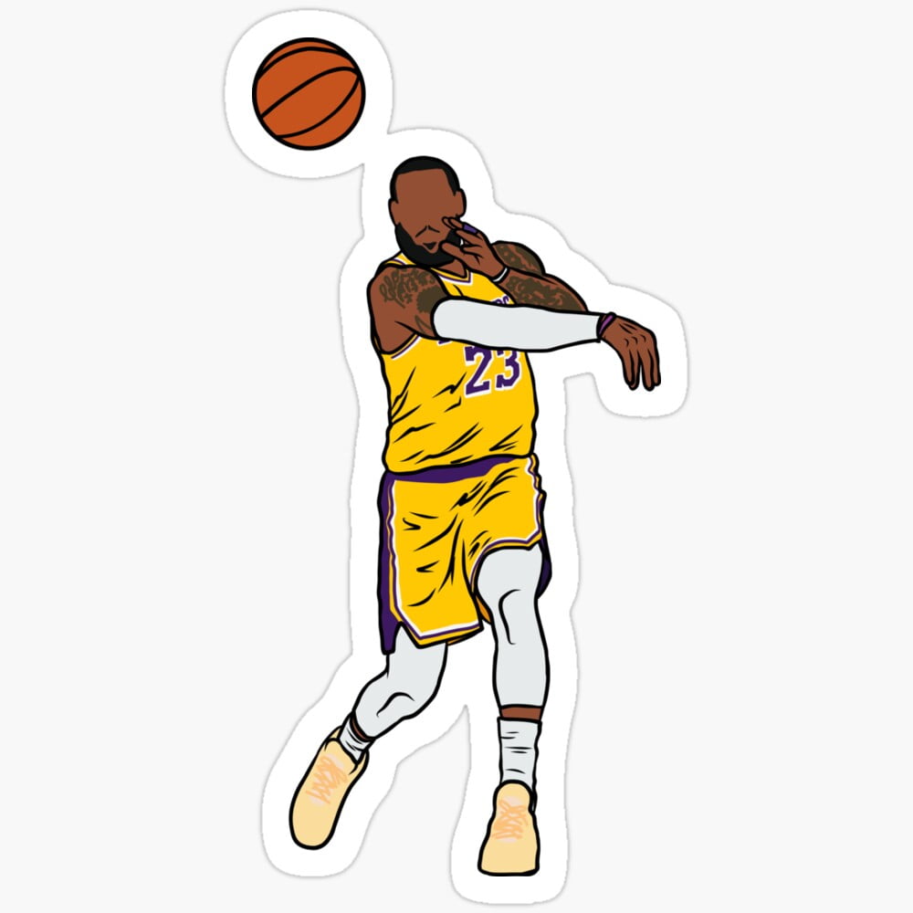 Lebron James Showtime Pass Sticker Phone Decal Water Bottle Stickers ...