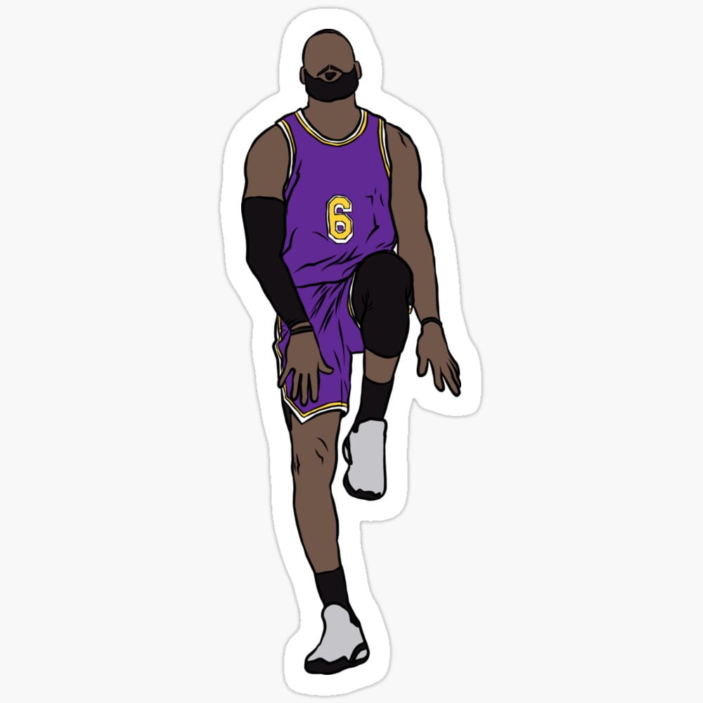 Lebron James Silencer Celebration Sticker Phone Decal Water Bottle ...