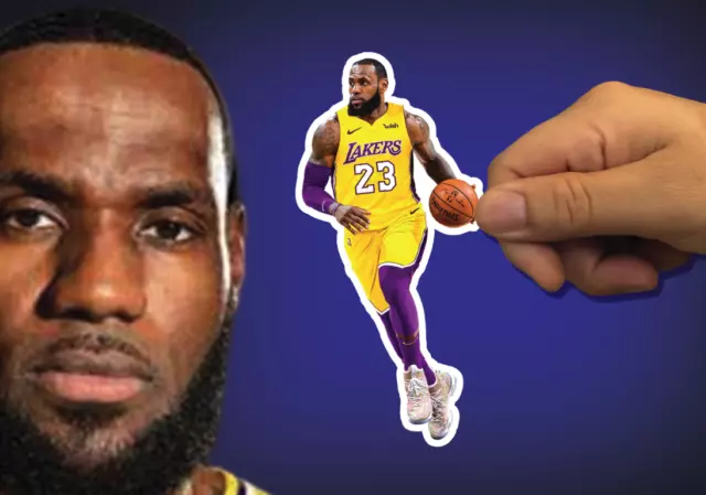 Lebron James Sticker Los Angeles Los Angeles Basketball Team Basketball ...