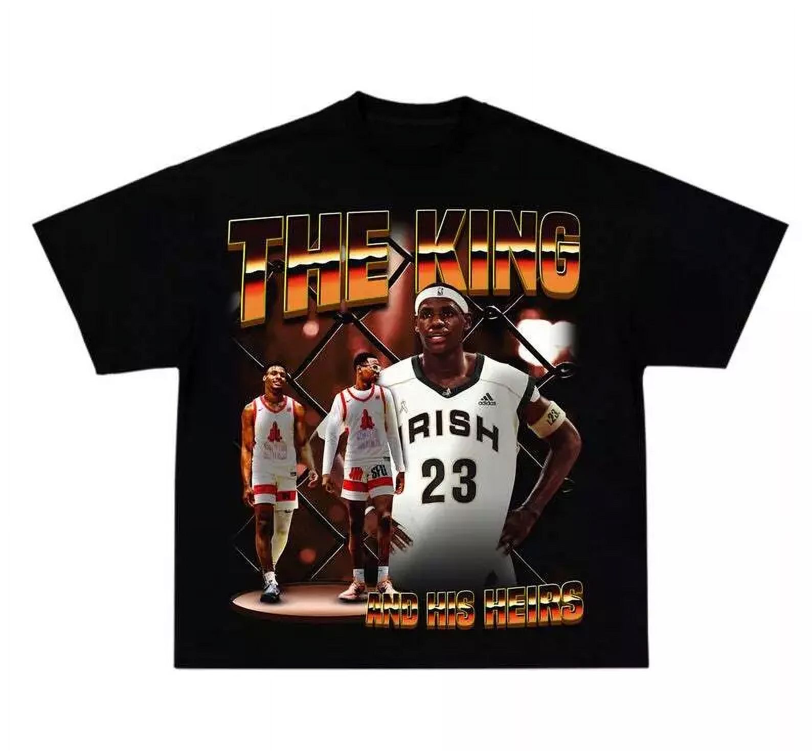 Lebron James The King And His Heirs Basketball T Shirt New S-5Xl New ...