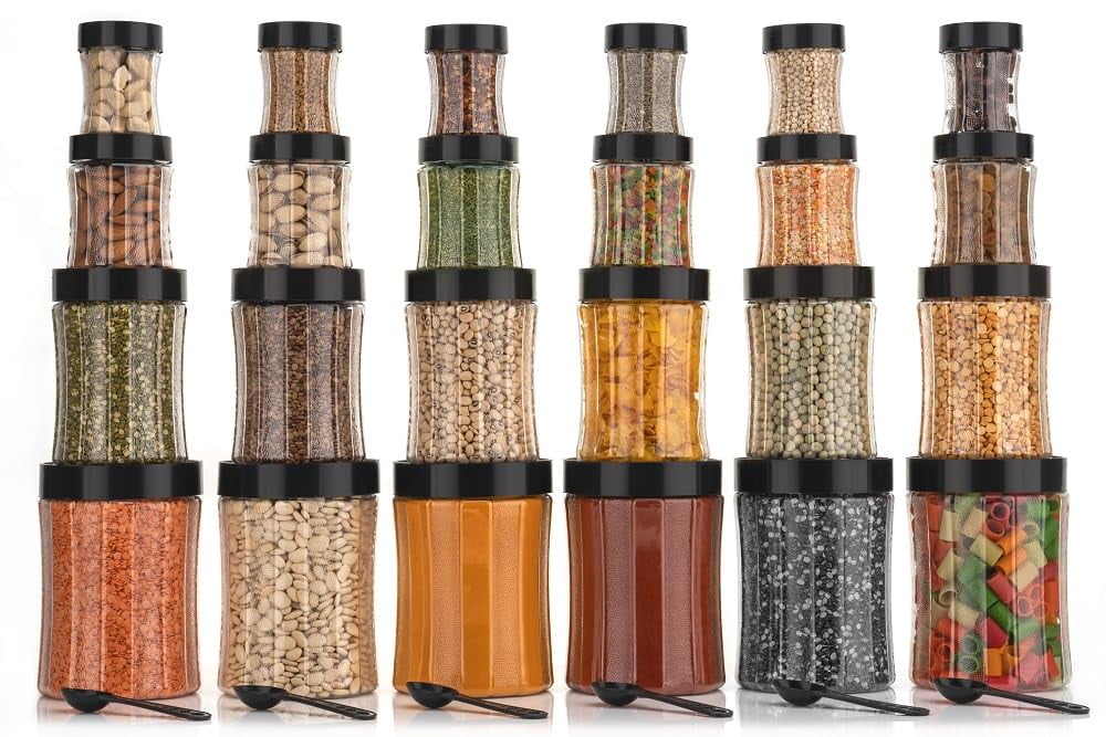 Lecco Plastic Airtight Curved Shape Container Set Food Grade And Bpa ...