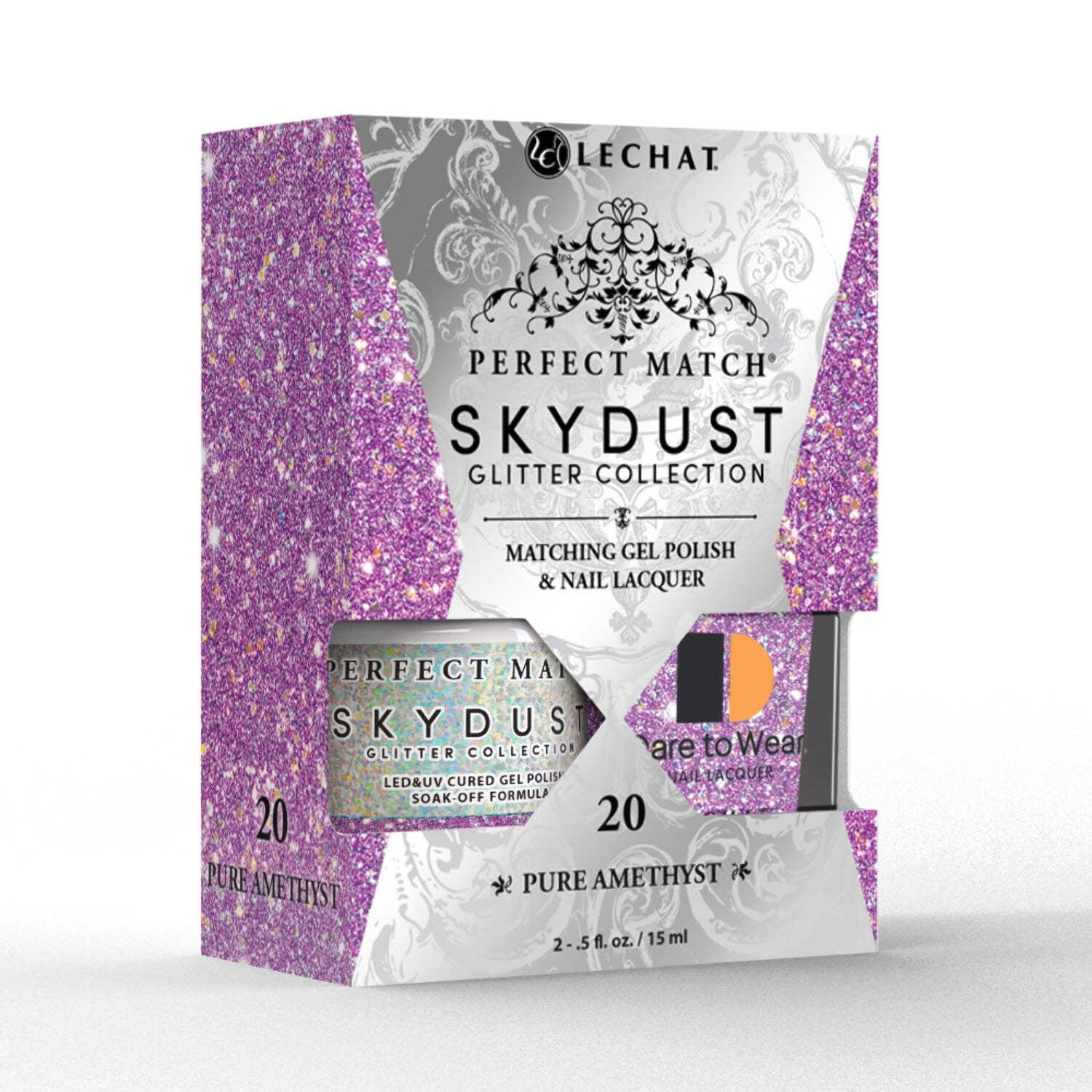 Lechat Perfect match Gel Lacquer Sky Dust Pure Amethyst SDMS20 ...