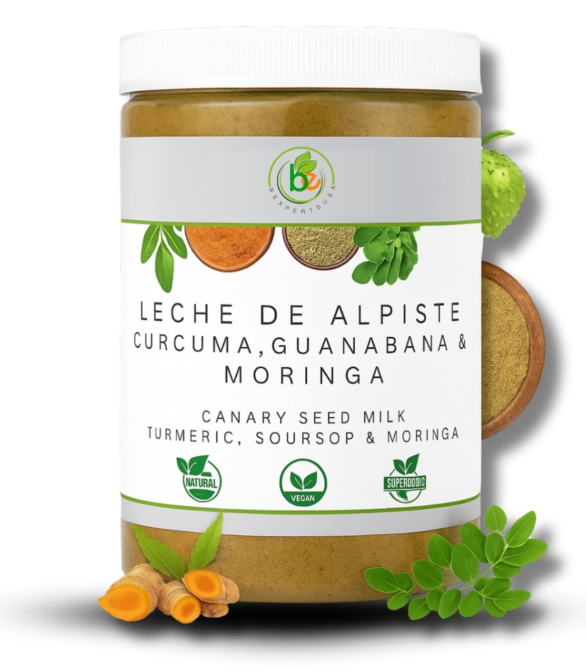 Leche De Alpiste Curcuma Guanabana And Moringa Premium Canary Seed
