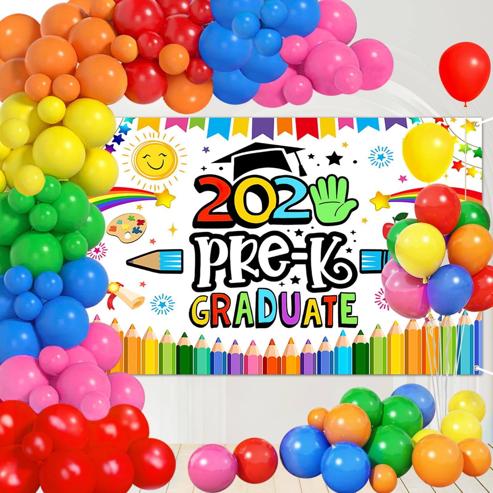 Lecheme 2025 Preschool Graduation SSF20 Decorations for Kids Preschool ...
