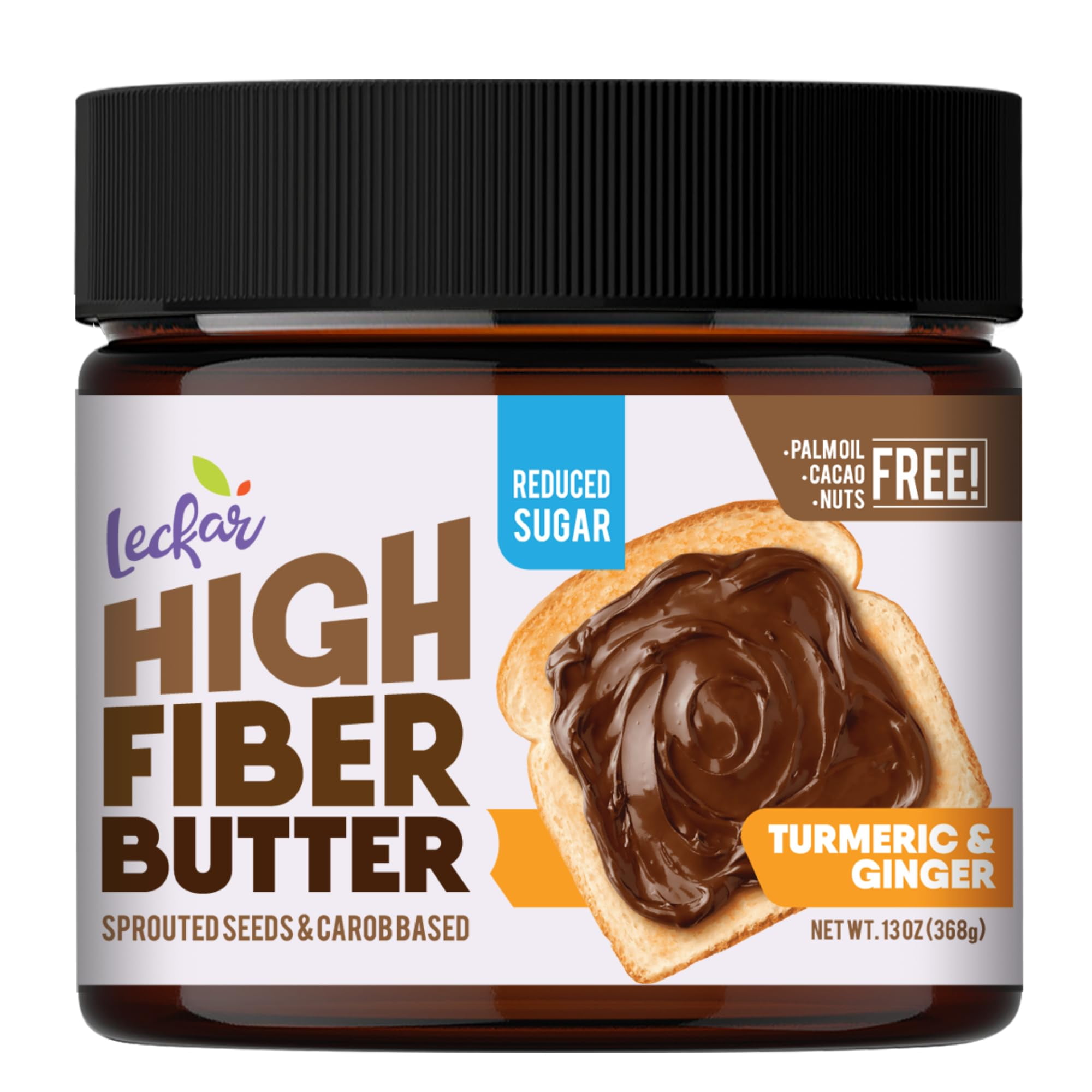 Leckar High Fiber Butter OIF8 (reduced sugar, nuts free, gut microbiome ...