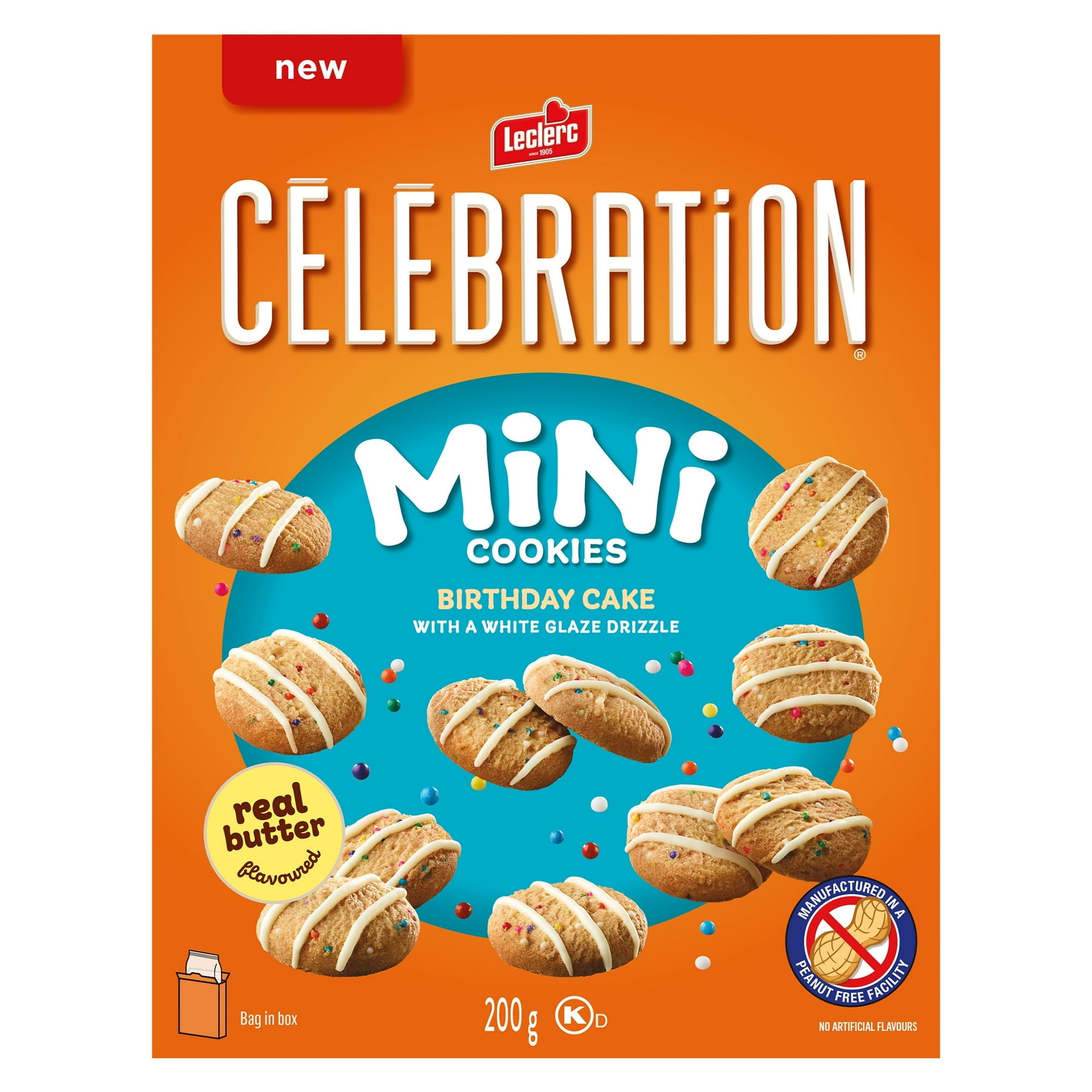 Leclerc Celebration Birthday Cake Mini Cookies, 200g/7.05 oz - Walmart.com