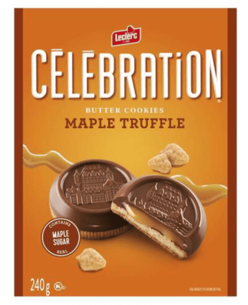 Leclerc Celebration Butter Cookies Maple Truffle 240g - Walmart.com