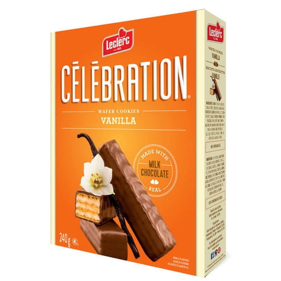 Leclerc Celebration Vanilla Wafer Cookies, 240g/8.5 oz - Walmart.com