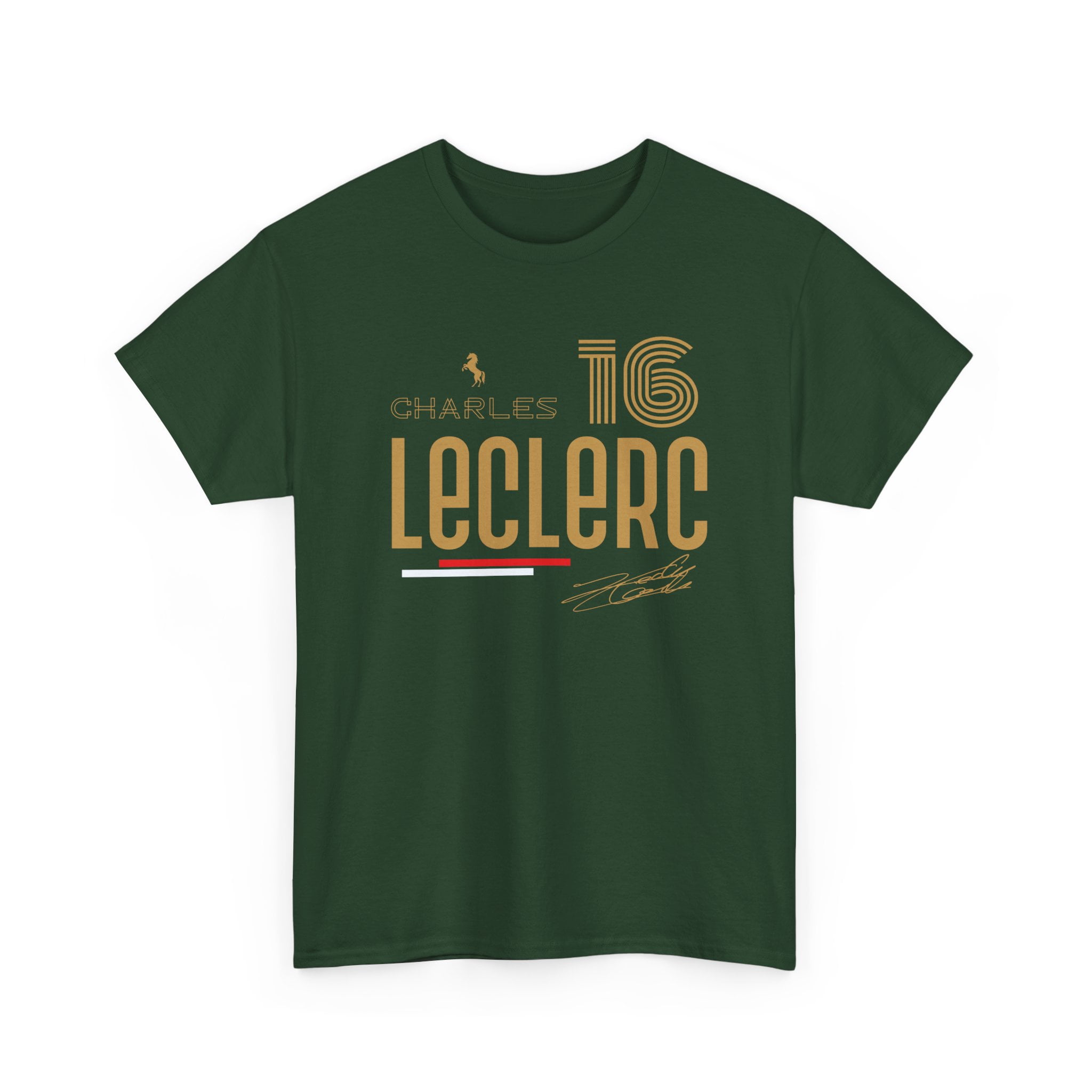 Leclerc Inspired T-Shirt | Monaco Racing Driver Unisex Cotton Tee ...