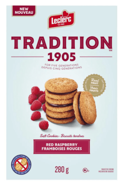 Leclerc Tradition 1905 Soft Cookies Red Raspberry 280g - Walmart.com