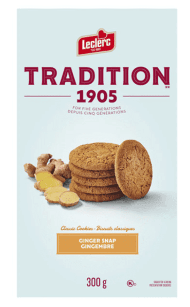 Leclerc Tradition Cookies Biscuit Ginger Snap 300g - Walmart.com
