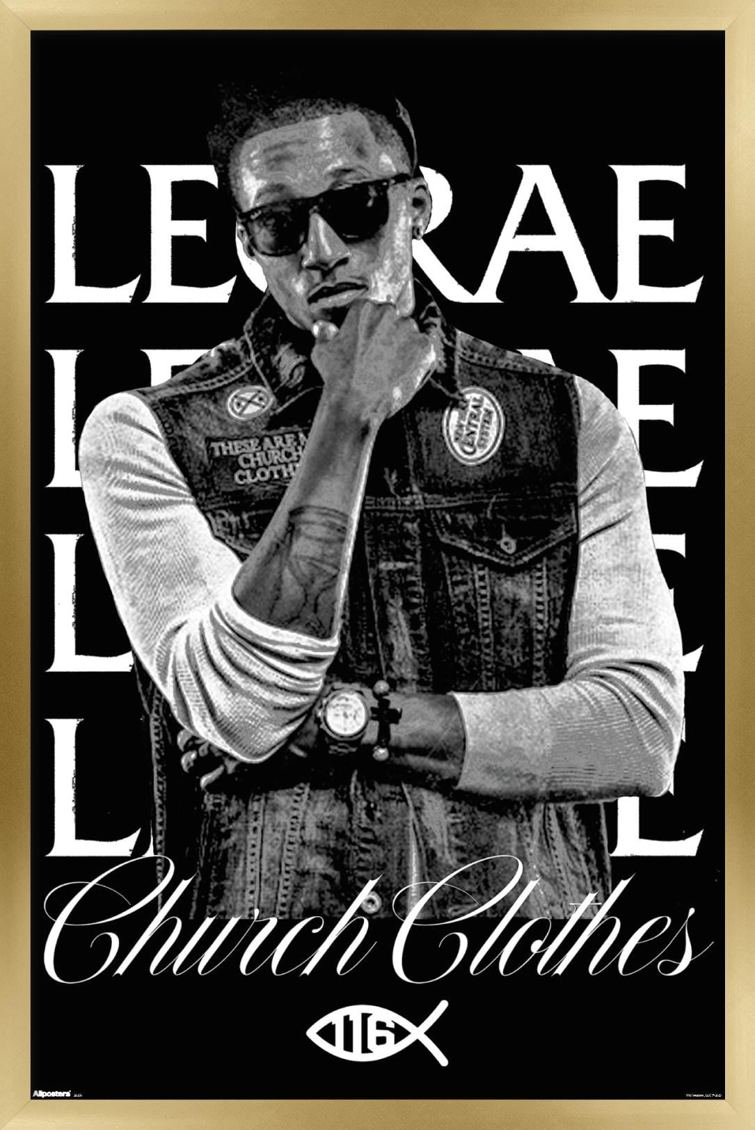 Lecrae - Church Clothes Wall Poster, 22.375" x 34" Framed - Walmart.com