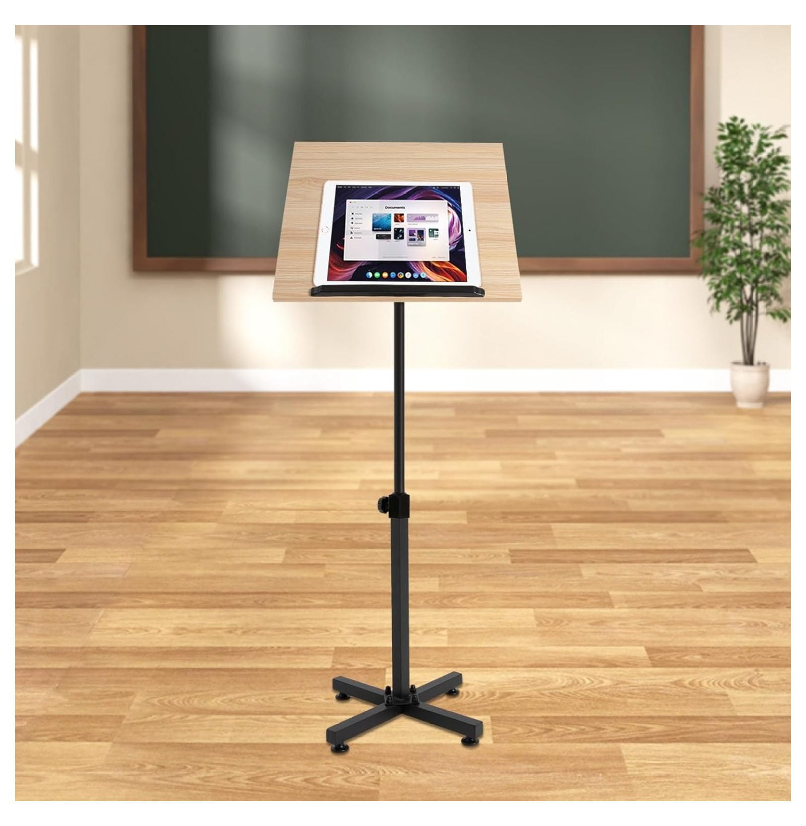 Lectern Podium Stand Height Adjustable Laptop Table Portable ...