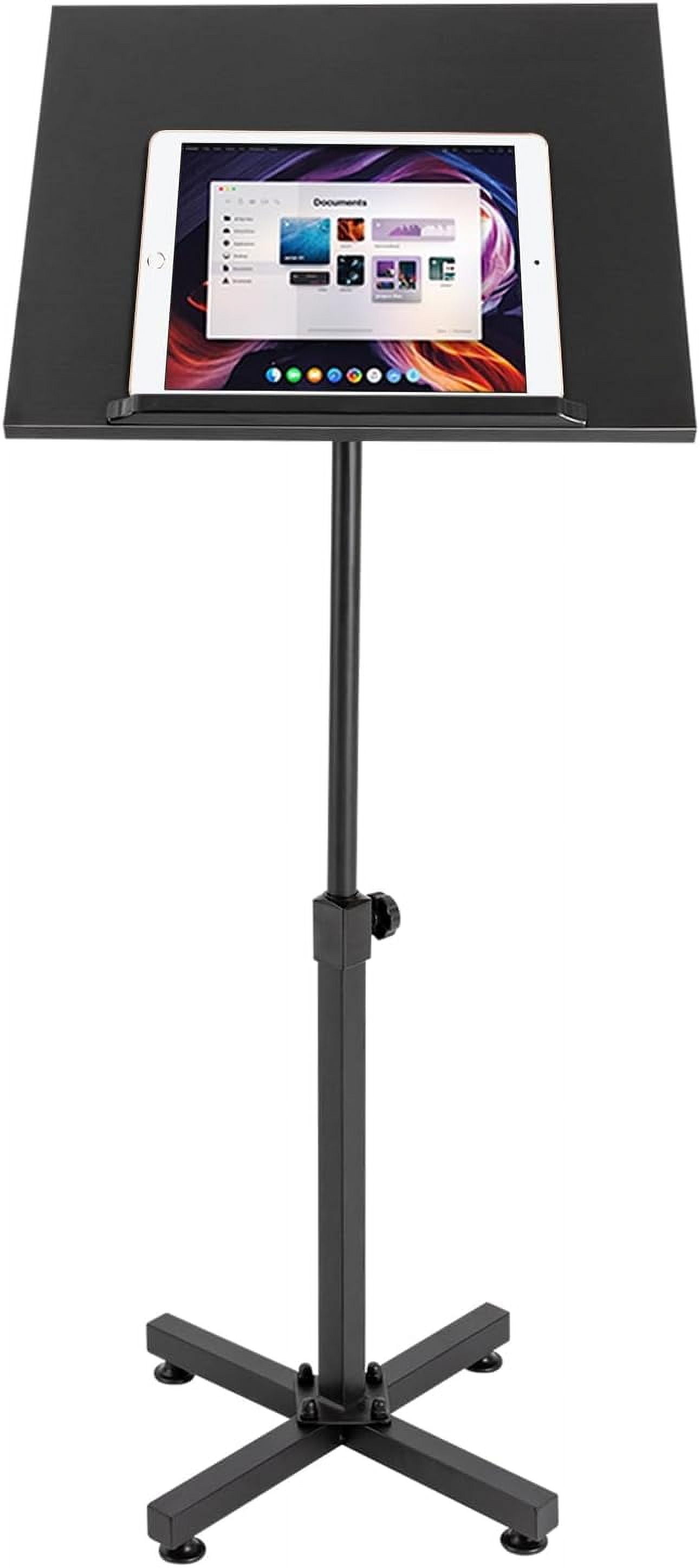 Lectern Podium Stand, Height Adjustable Laptop Table, Portable ...