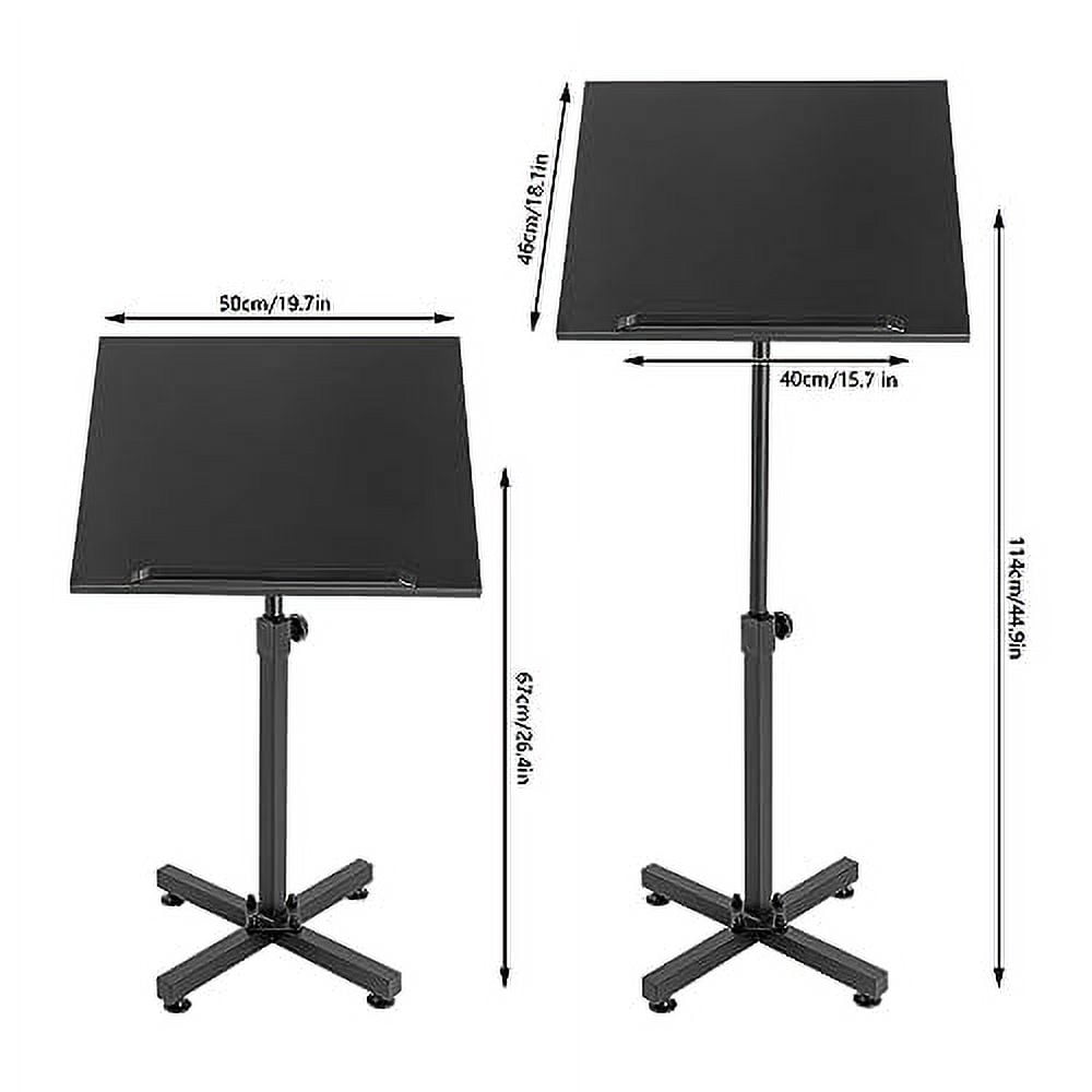 Lectern Podium Stand, Height Adjustable Laptop Table, Portable ...