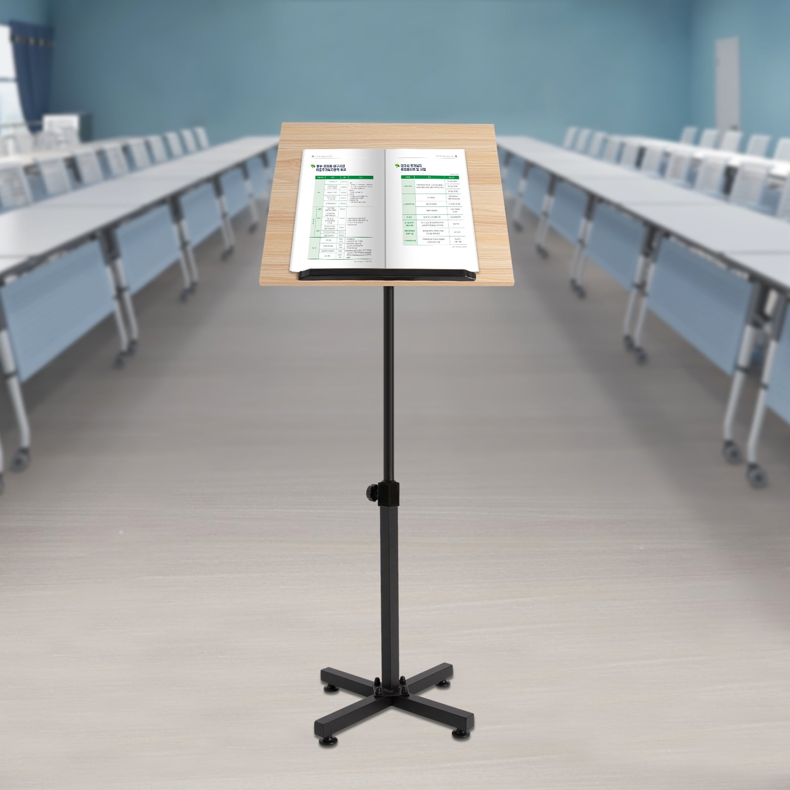 Lectern Podium Stand, Height Adjustable Laptop Table, Portable ...