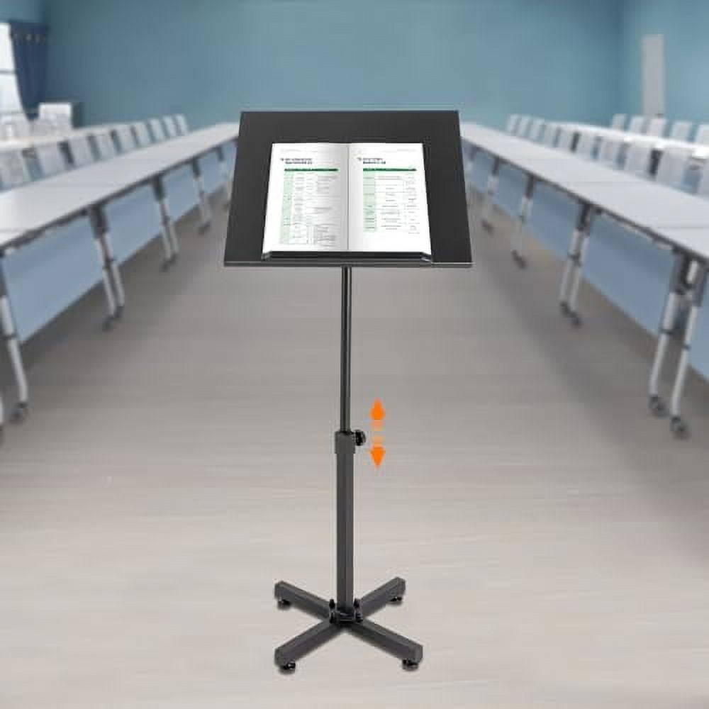 Lectern Podium Stand, Height Adjustable Laptop Table, Tilting Desktop ...