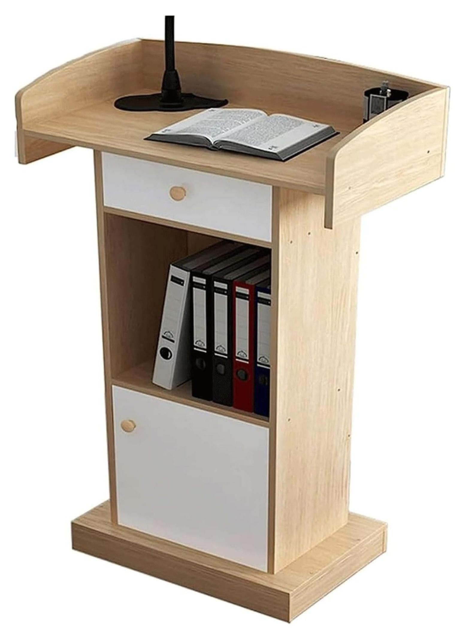 Lectern Podium Stand, Modern Lecterns Floor Standing Podiums with Open ...