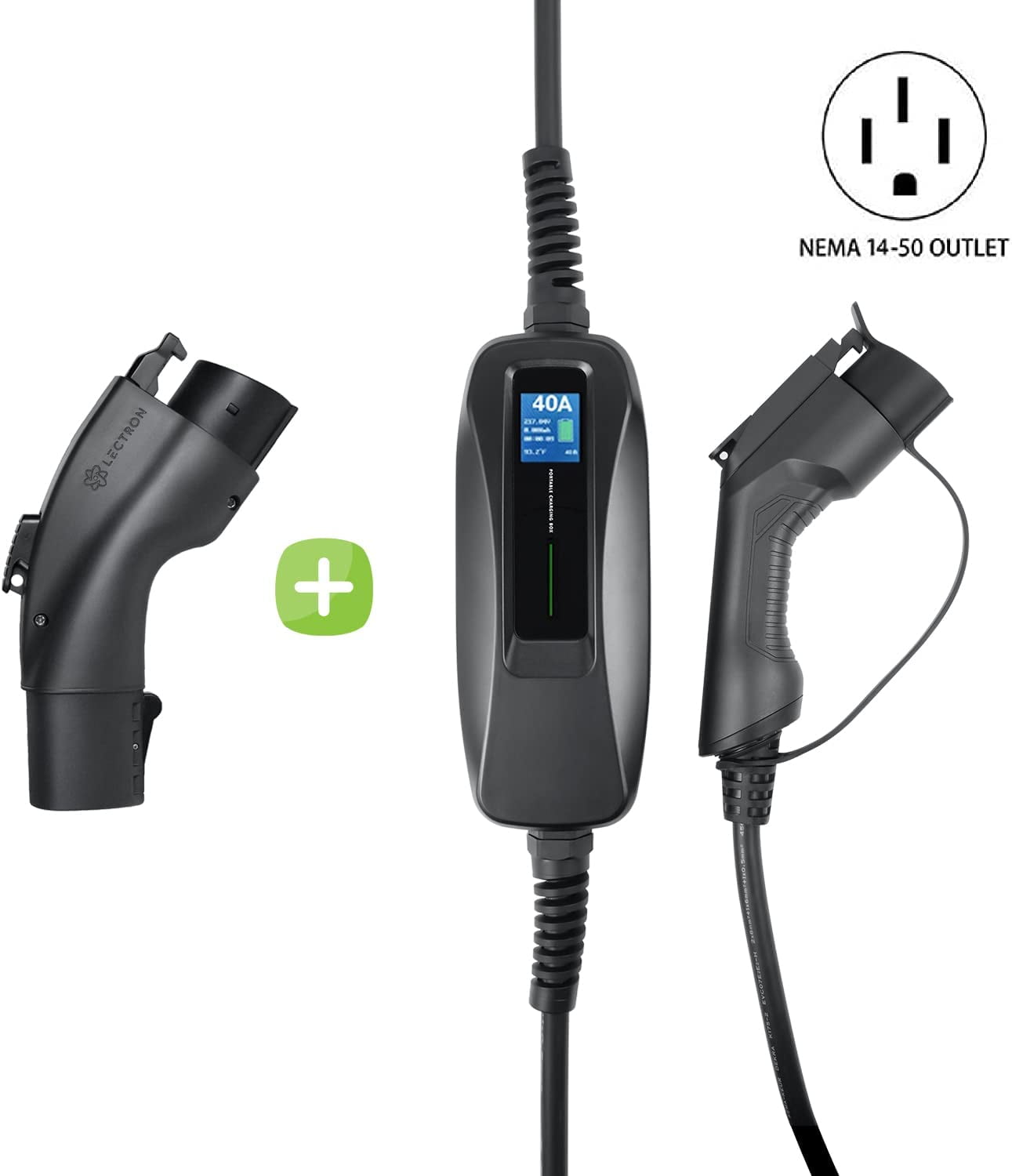 Lectron Bundle - J1772 NEMA 14-50 Plug 40 Amp Electric Vehicle (EV ...