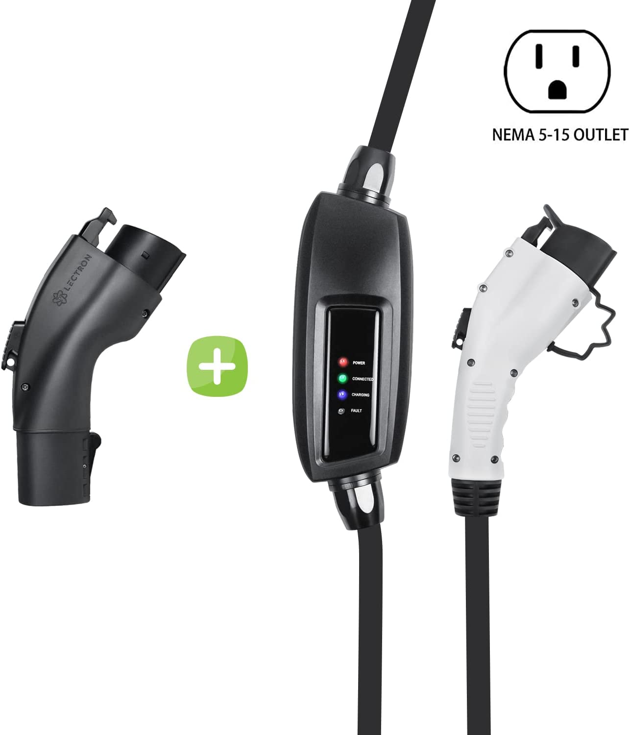 Lectron Bundle - J1772 NEMA 5-15 Plug 16 Amp Electric Vehicle (EV ...