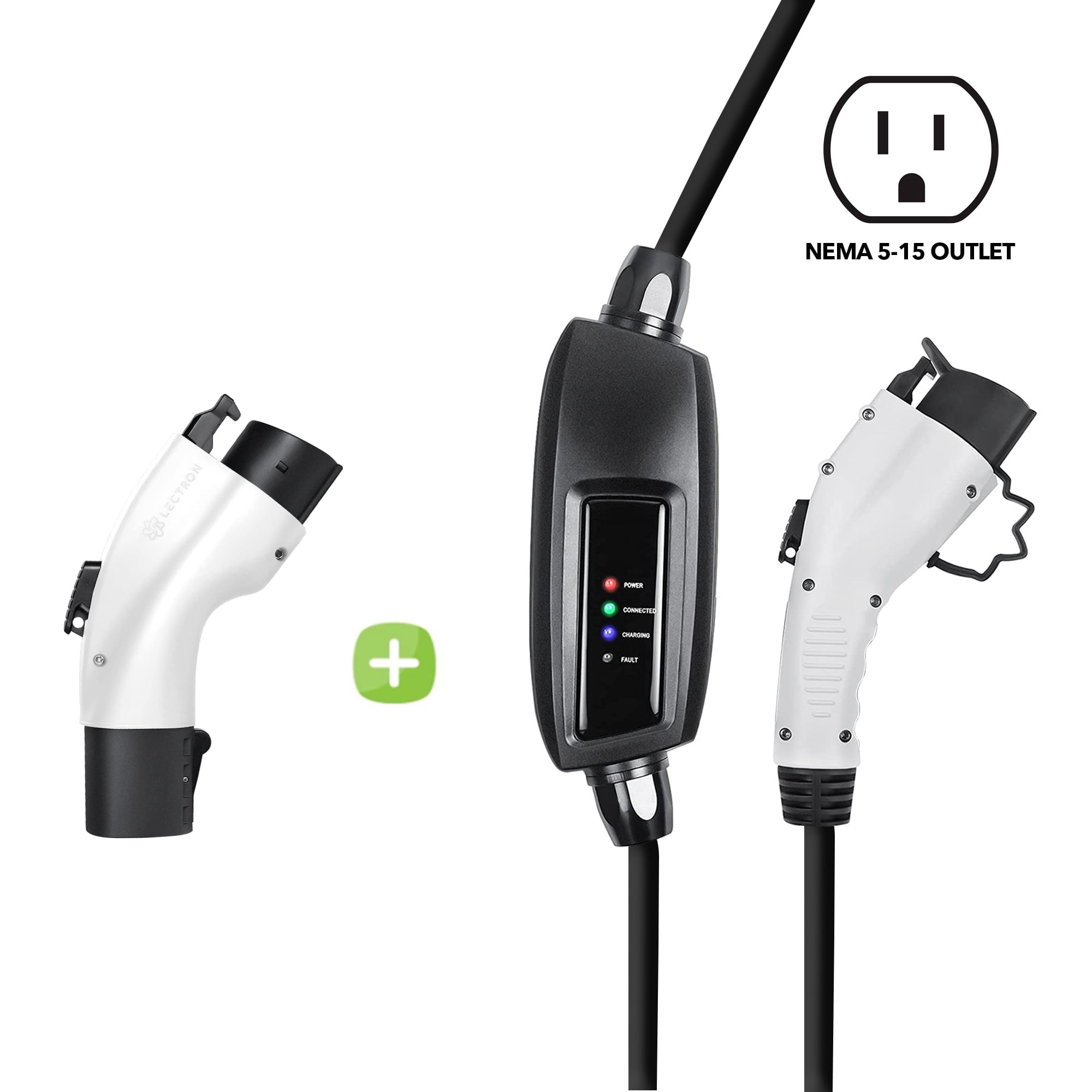 Lectron Bundle - J1772 NEMA 5-15 Plug 16 Amp Electric Vehicle (EV ...