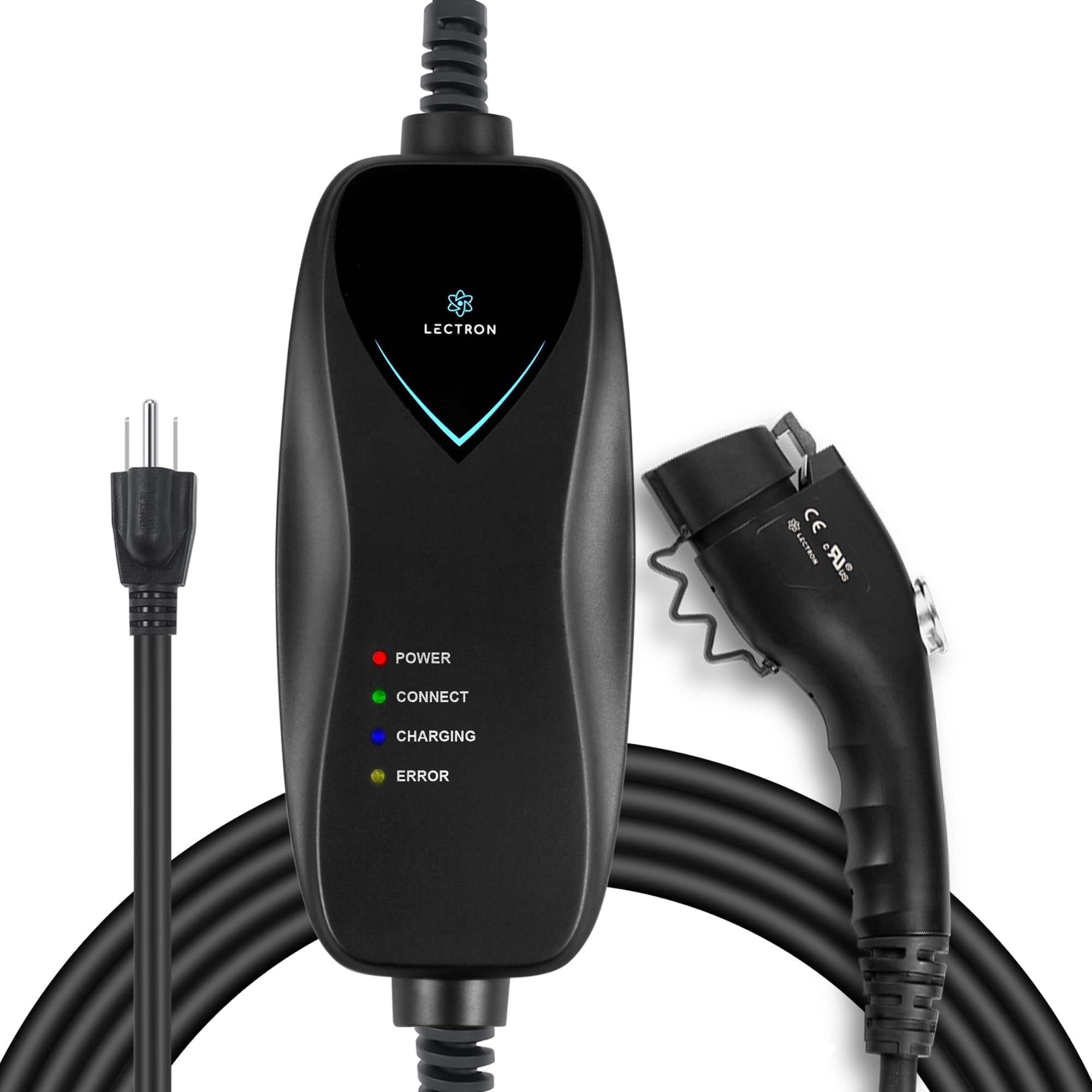 Lectron Level 1 EV Charger - ETL Certified, 110V, 15 Amp, 16 ft ...