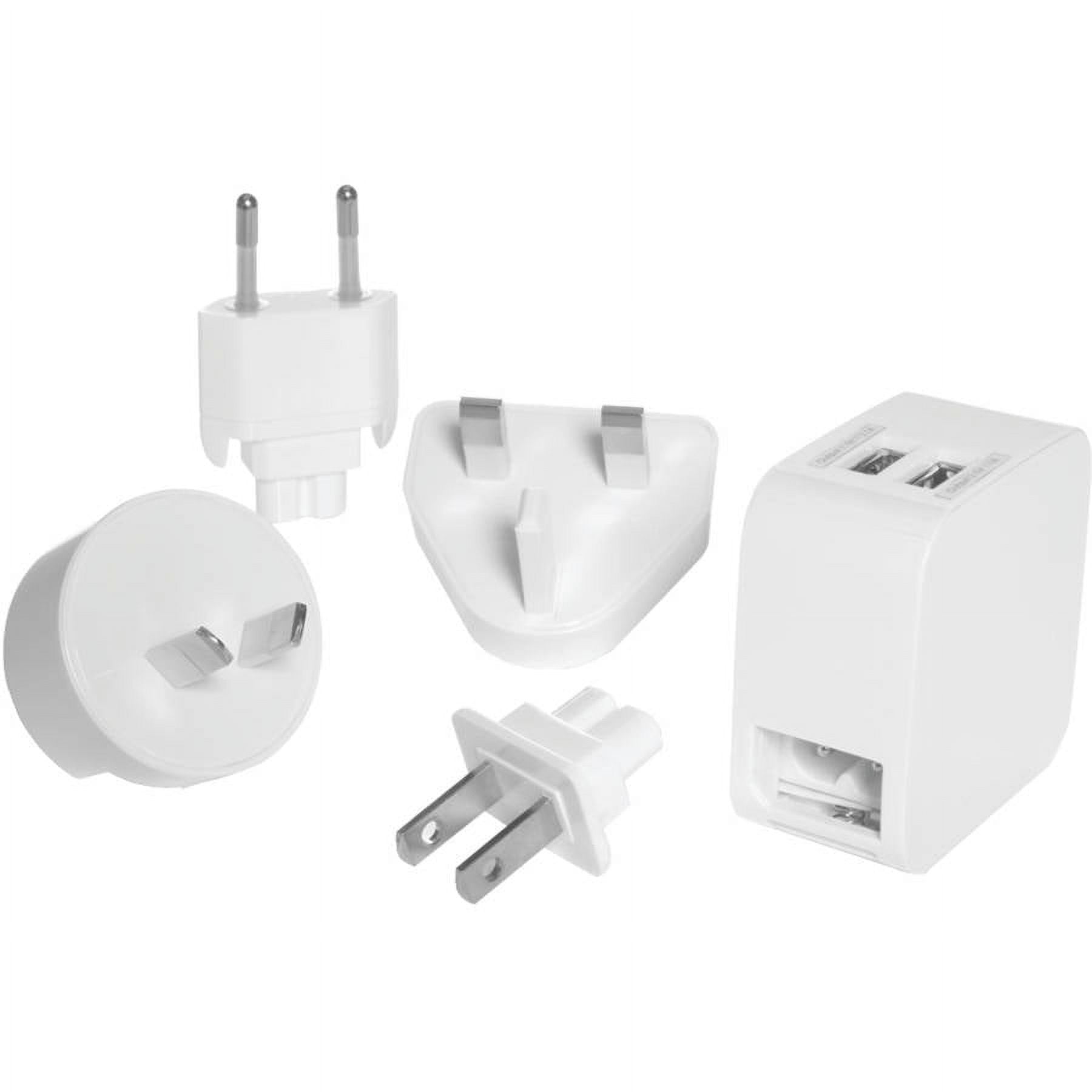 Lectronic Smart Dual USB Charger and Adapter Set; US Europe UK Italy ...
