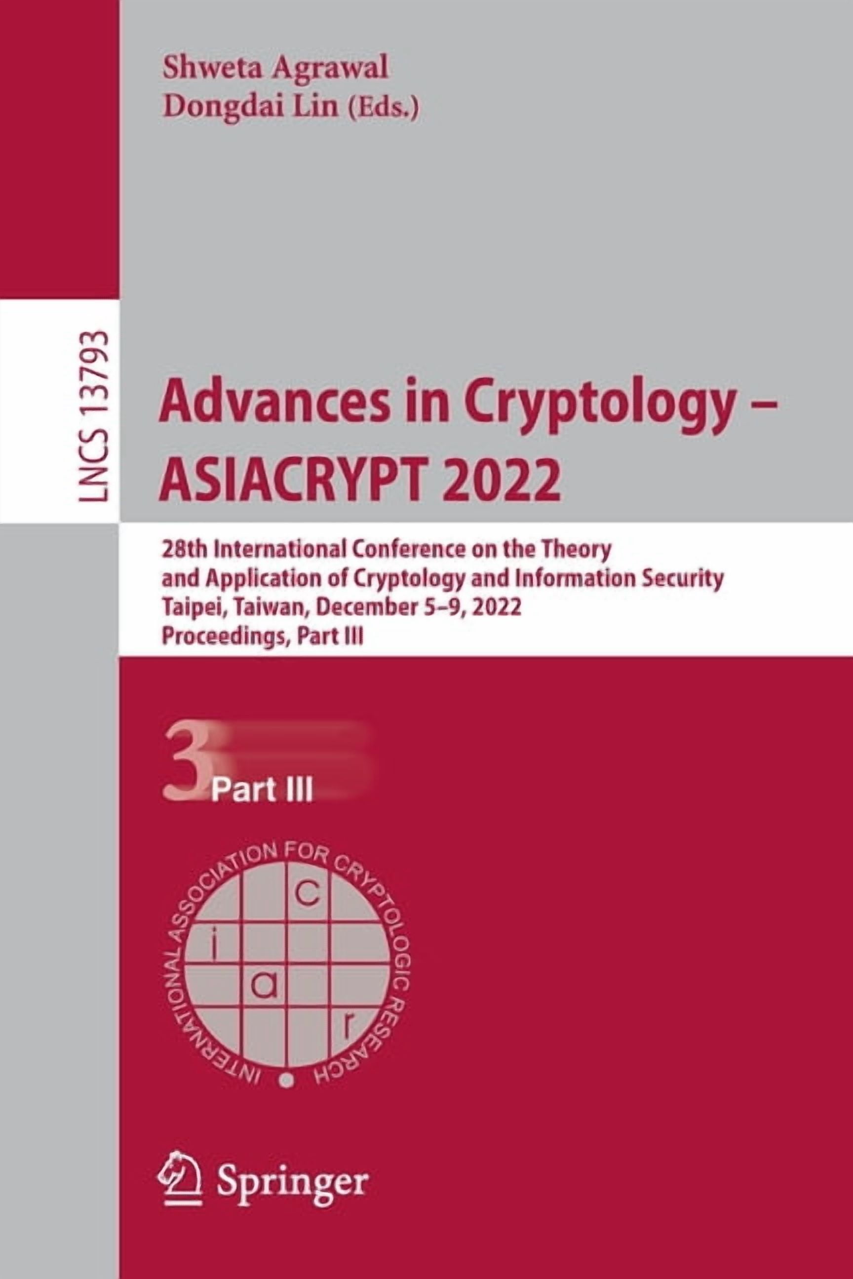 Lecture Notes in Computer Science Advances in Cryptology - Asiacrypt ...