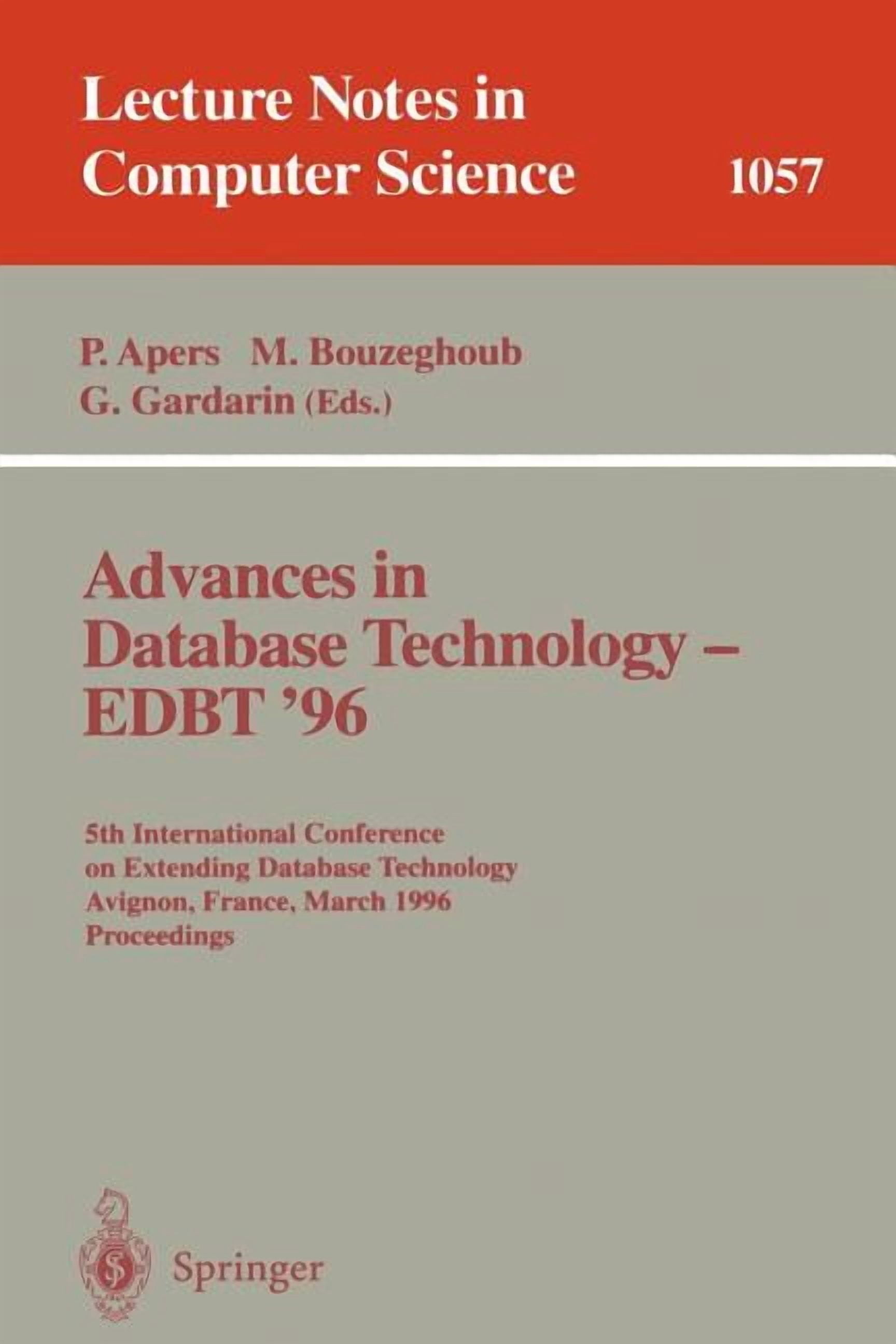 Lecture Notes in Computer Science Advances in Database Technology Edbt ...