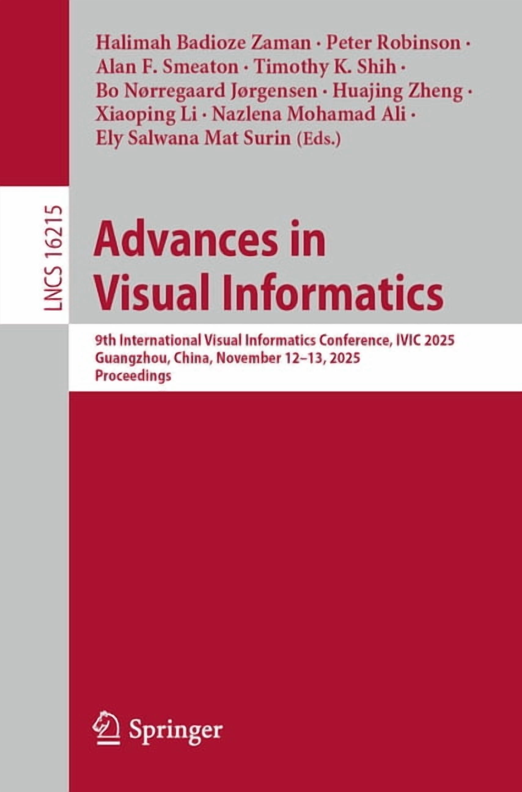 Lecture Notes in Computer Science Advances in Visual Informatics: 9th ...