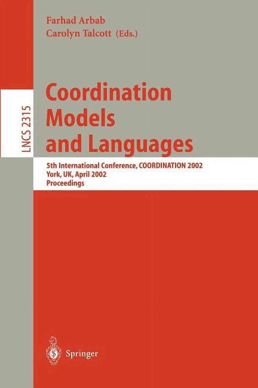 Lecture Notes In Computer Science Coordination Models And Languages 5th International
