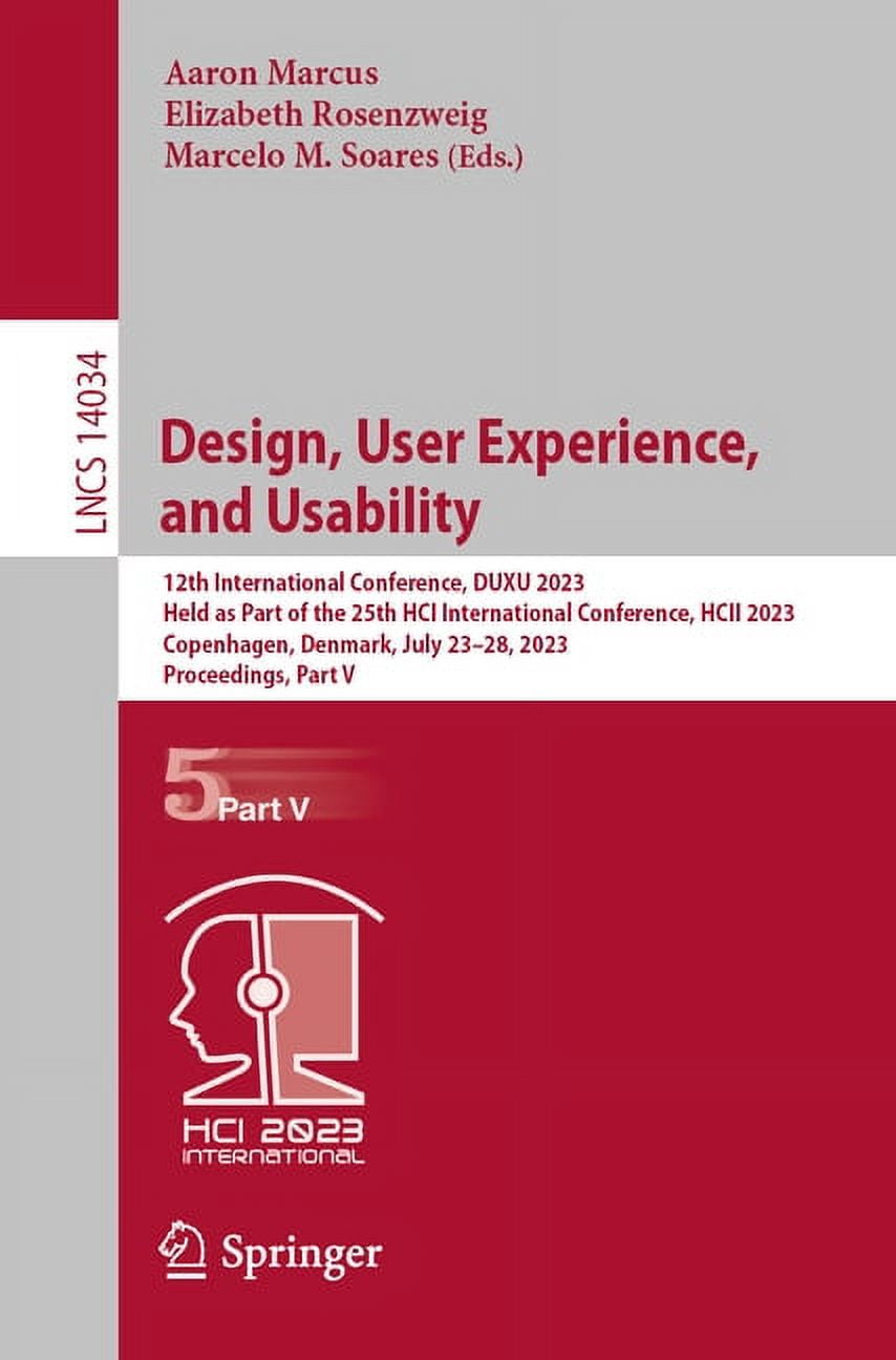 Lecture Notes in Computer Science Design, User Experience, and ...