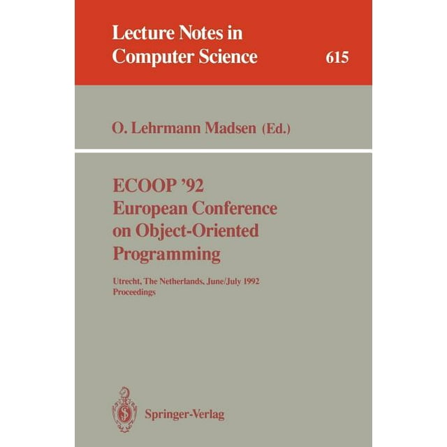 Lecture Notes In Computer Science Ecoop 92 European Conference On 1493