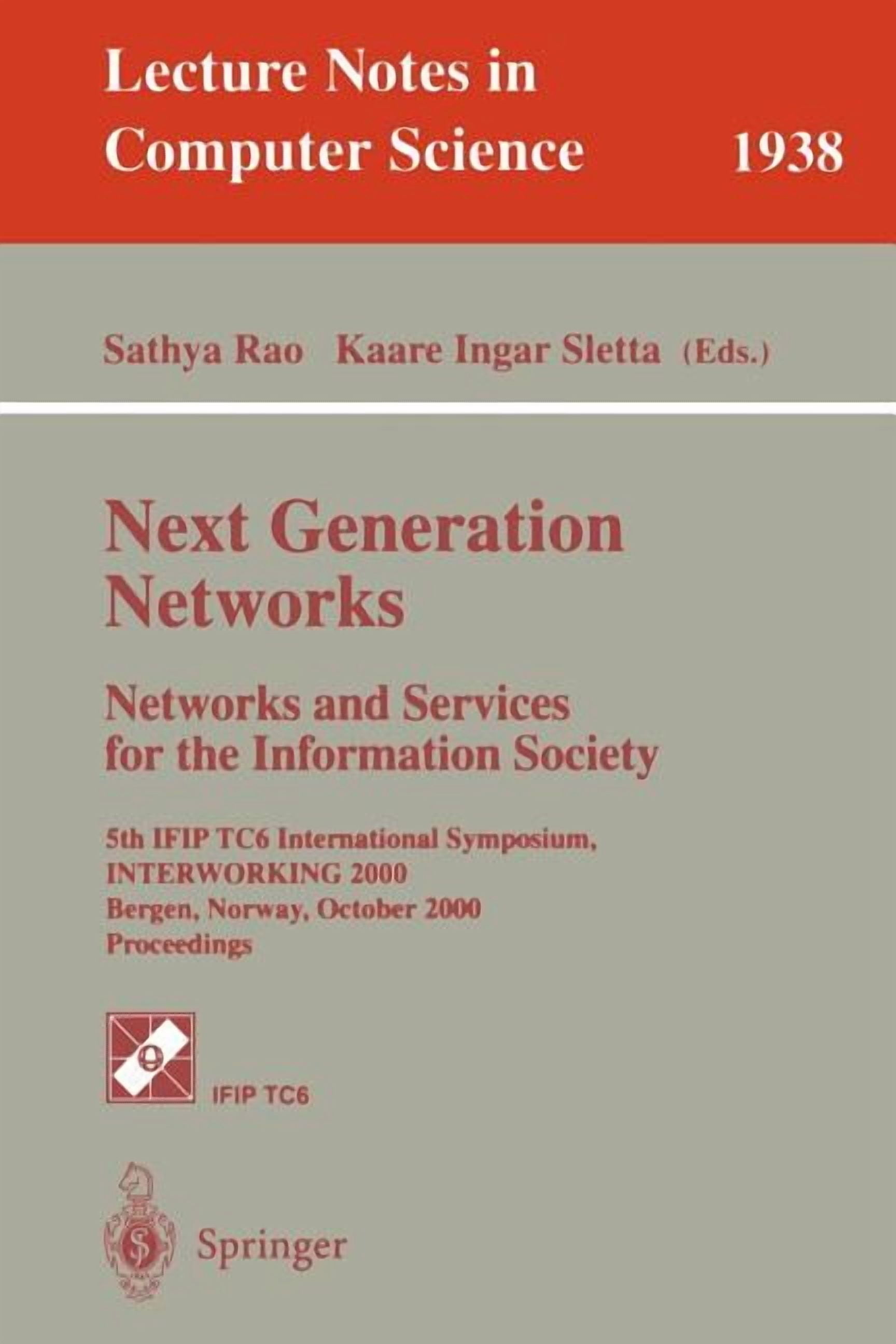 Lecture Notes in Computer Science Next Generation Networks. Networks ...