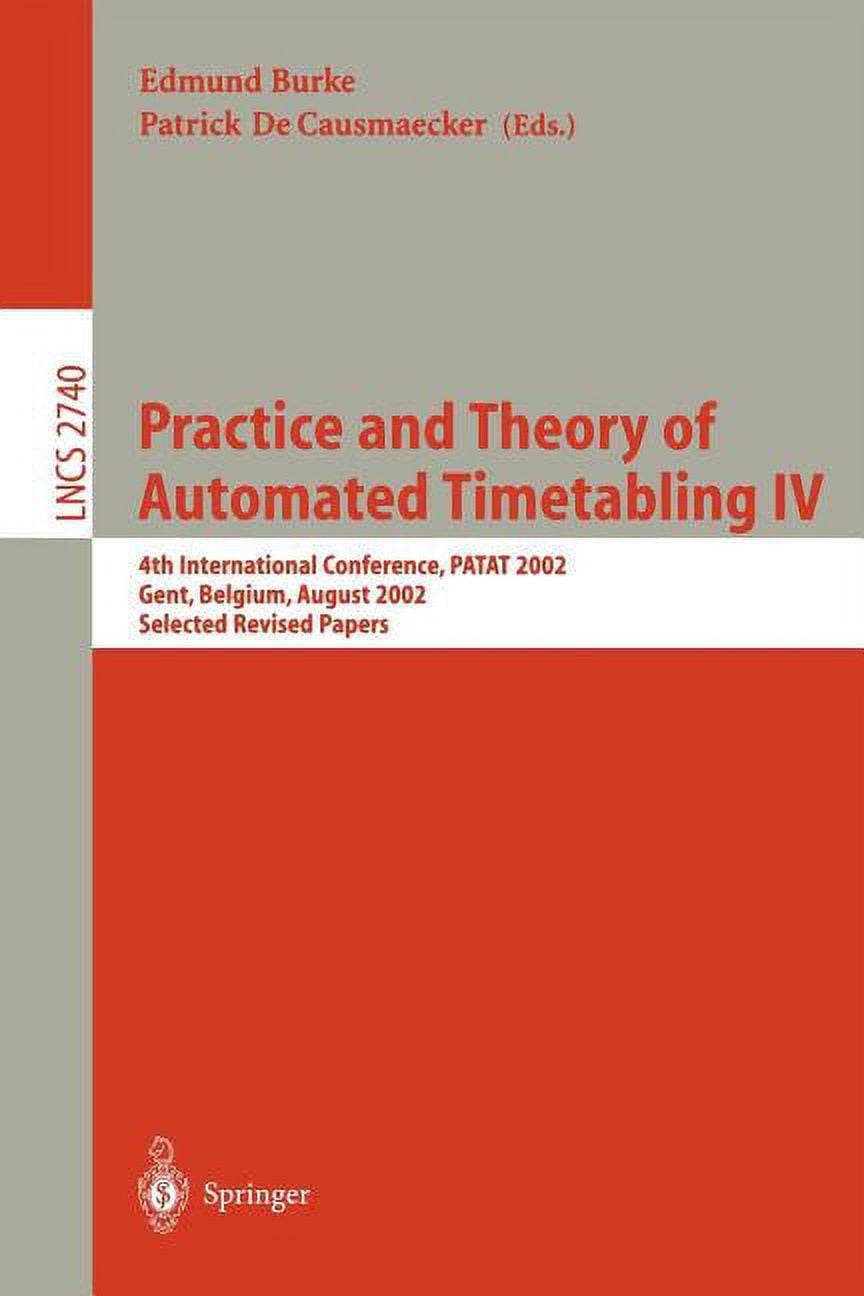 Lecture Notes in Computer Science Practice and Theory of Automated ...