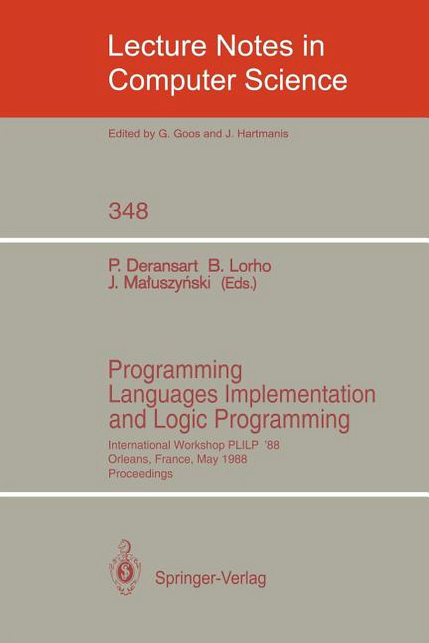 Lecture Notes in Computer Science: Programming Languages Implementation ... Lecture Notes in Computer Science: Programming Languages Implementation ...