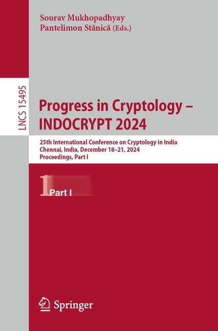 Lecture Notes in Computer Science Progress in Cryptology - Indocrypt ...