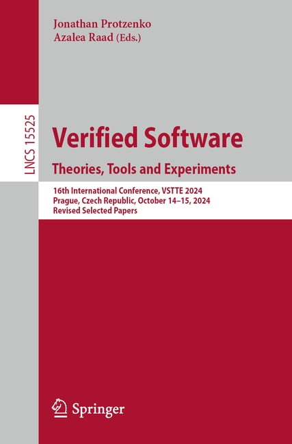 Lecture Notes in Computer Science Verified Software. Theories, Tools ...