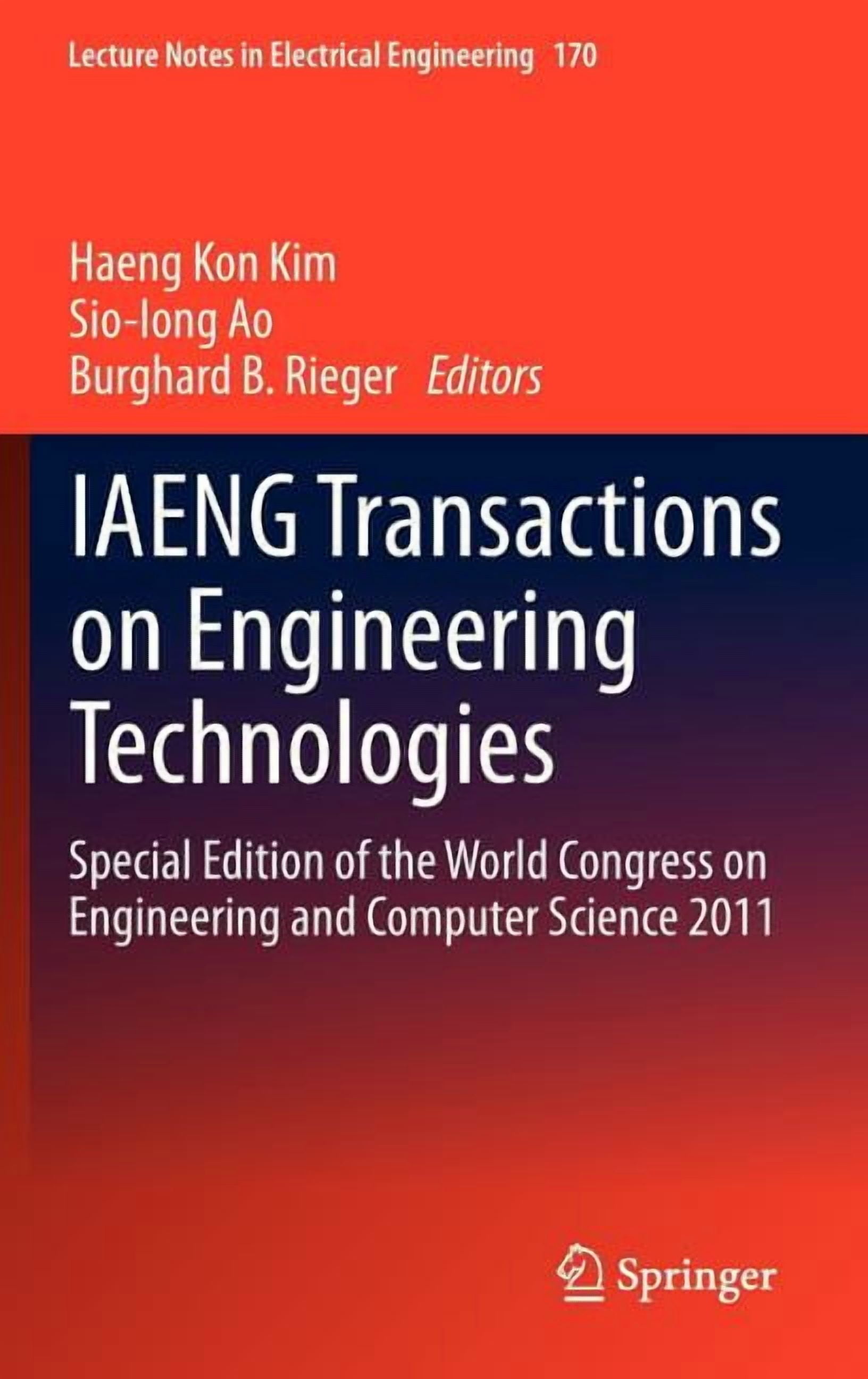 Lecture Notes in Electrical Engineering Iaeng Transactions on ...