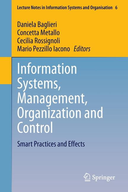Lecture Notes In Information Systems And Organisation Information Systems Management