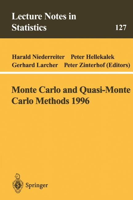 Lecture Notes In Statistics Monte Carlo And Quasi Monte Carlo Methods 1996 Proceedings Of A