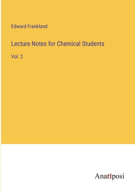 Lecture Notes for Chemical Students:Vol. 2 - Walmart.com