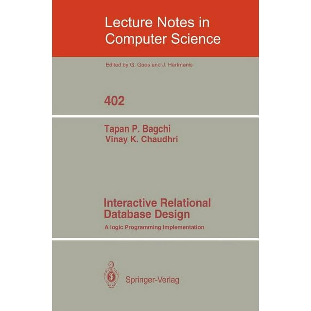 Lecture Notes In Computer Science Interactive Relational Database Design A Logic Programming