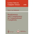 Lecture Notes In Computer Science Randomness And Completeness In Computational Complexity