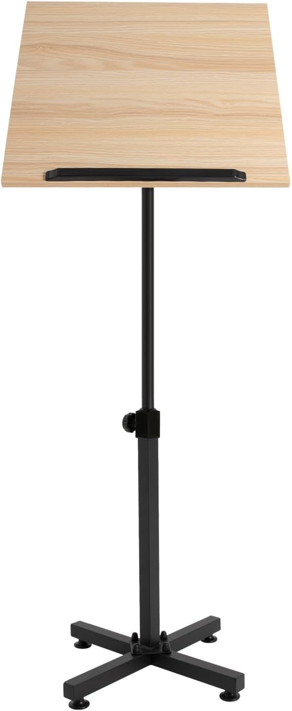 Lecture Podium Stand Portable Laptop Table Height Adjustable Standing ...