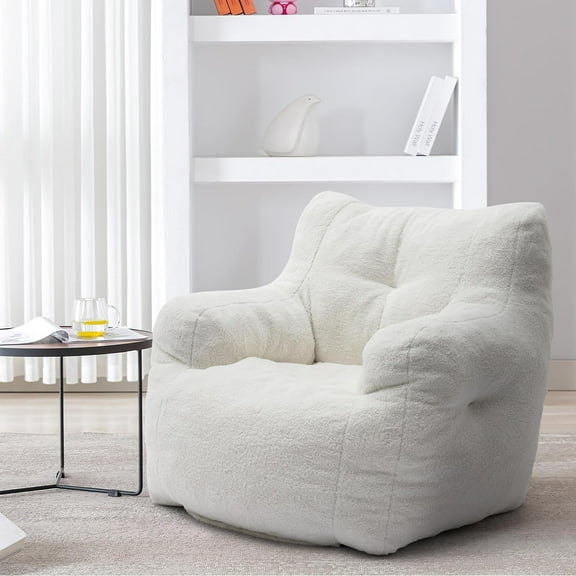 Bean Bag Chairs for Adults Memory Foam Couch Sofa Chair -Piece Foam ...